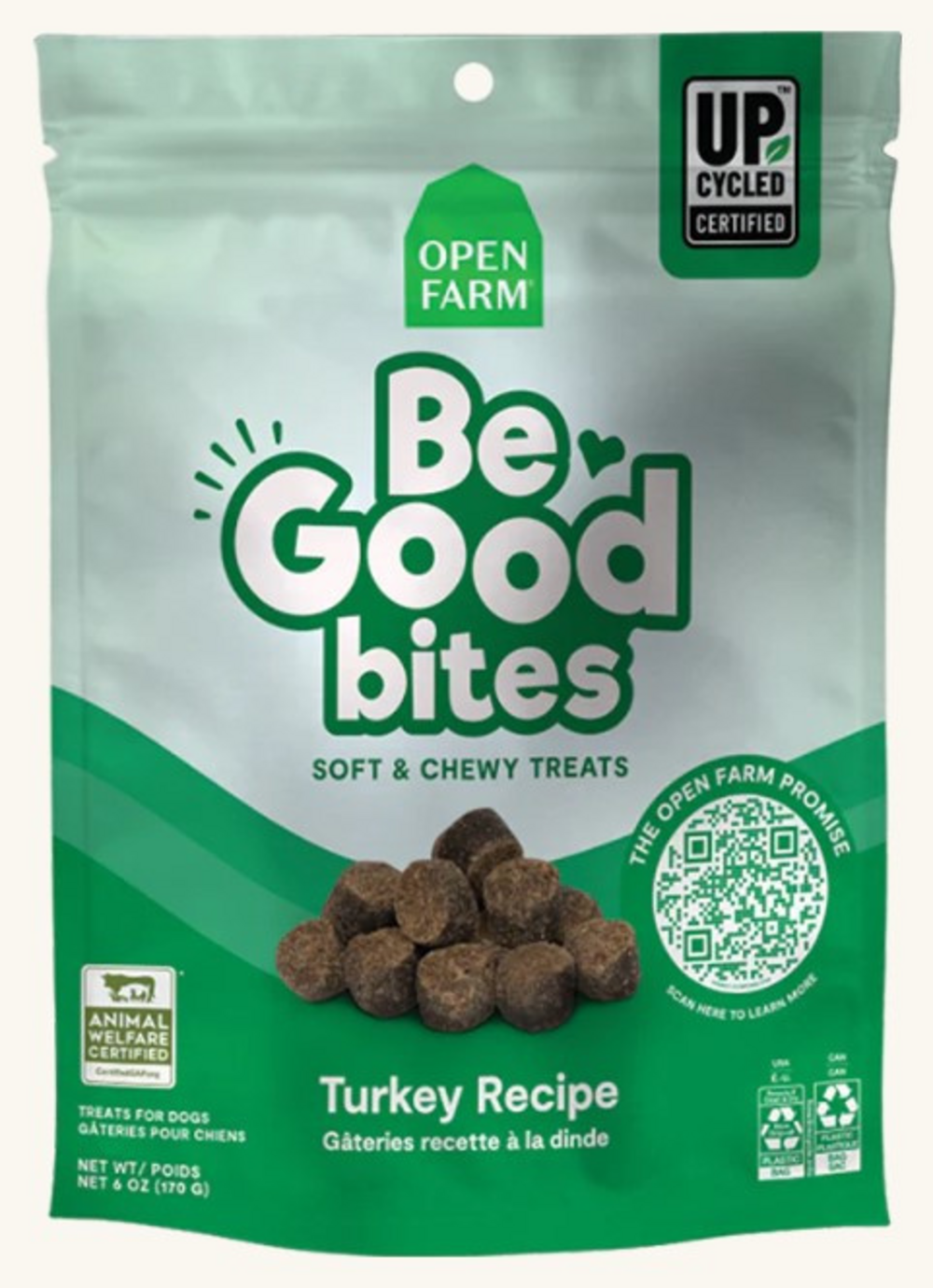 Open Farm Be Good Bites Turkey Recipe Soft & Chewy Treats — Concord Pet ...