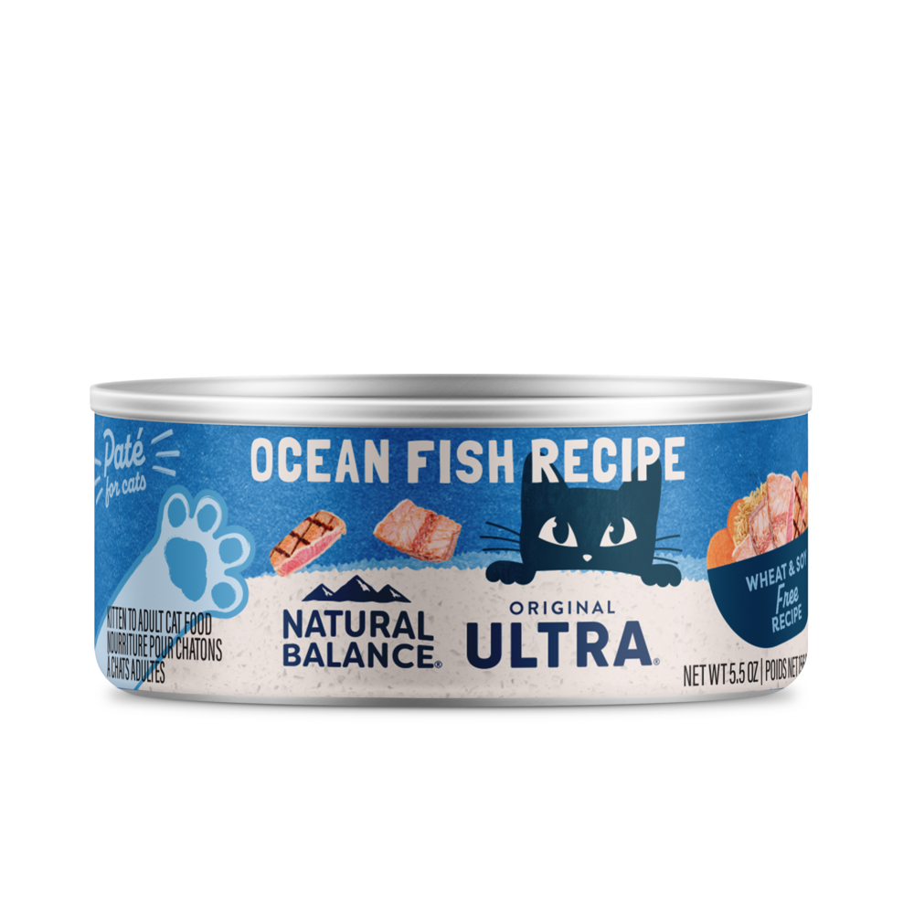 Natural Balance Original Ultra Ocean Fish Recipe Canned Wet Cat Food ...