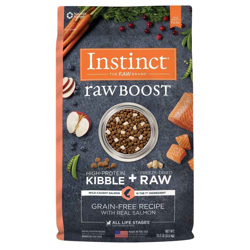 Instinct Raw Boost Grain Free Real Salmon Recipe Dog Food — Concord Pet ...