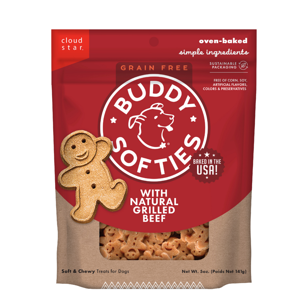 Buddy Biscuits Softies Soft & Chewy Grain Free Beef Dog Treats ...